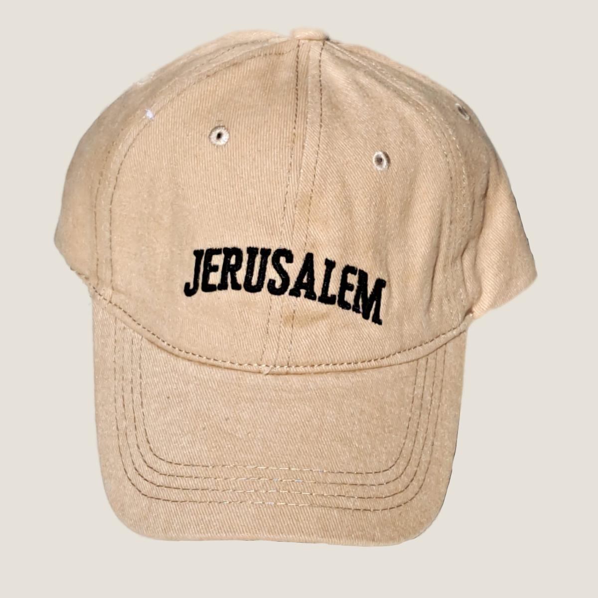 Jerusalem Baseball Cap | Camel – fozmuseum